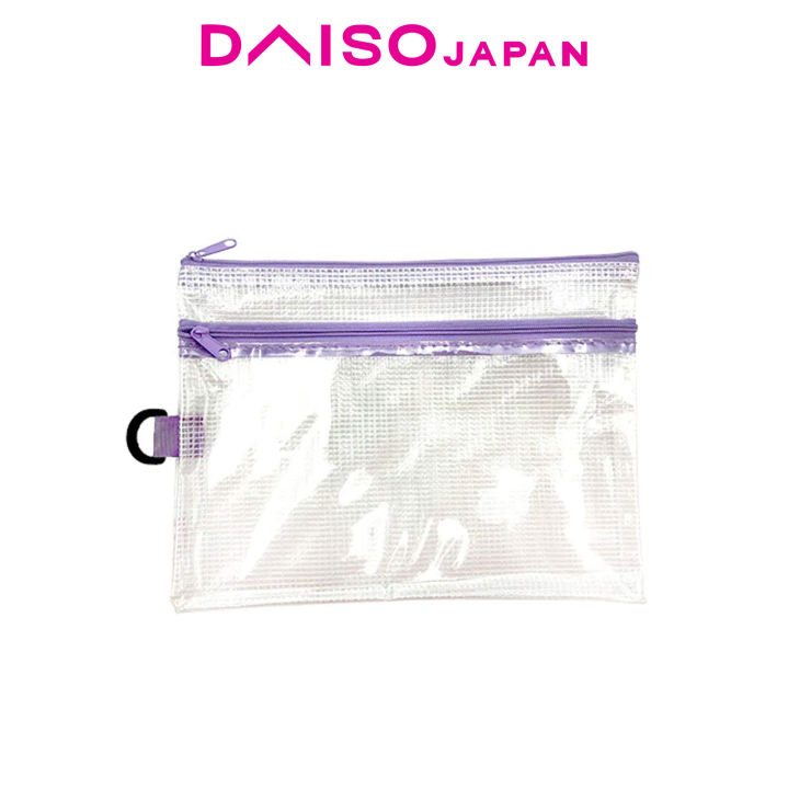 Daiso Double Storage Vinyl Pouch | Lazada PH