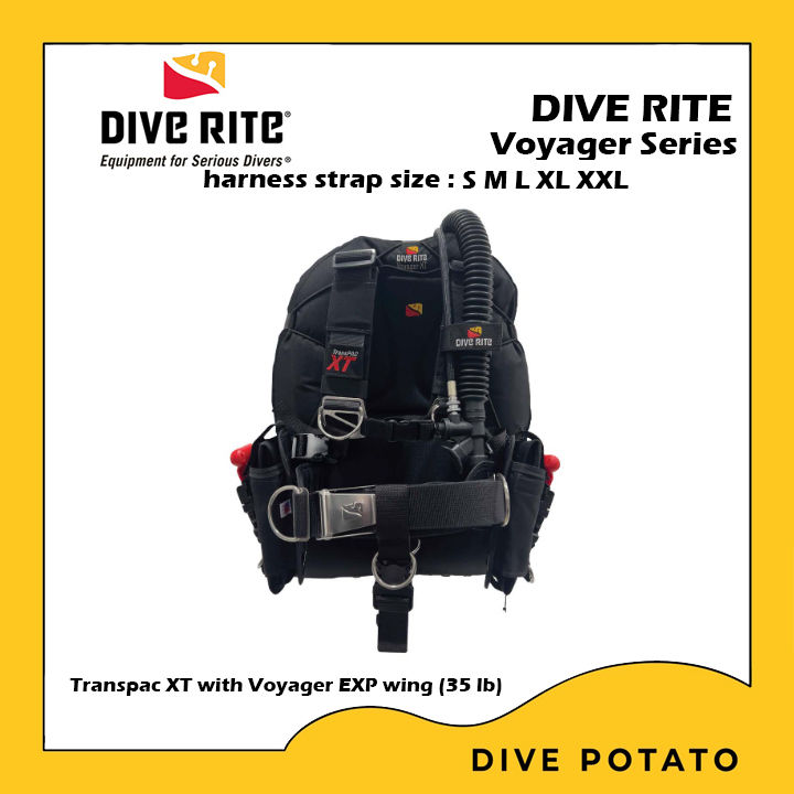Dive Rite BCD Transpac Package Voyager Series BCD สำหรับดำน้ำ Scuba ...