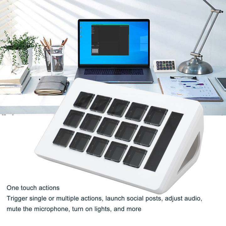 LCD Custom Keyboard Customized Icons Plug and Play Professional 15 Key ... LCD Custom Keyboard Customized Icons Plug and Play Professional 15 Key ...