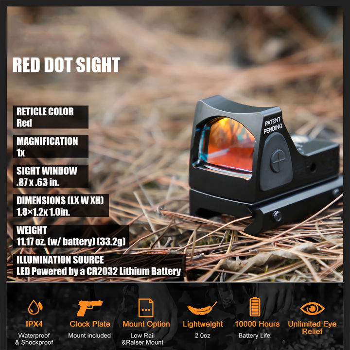 【Shipping From Philippines/COD】100% Original Tactical Mini Red Dot ...
