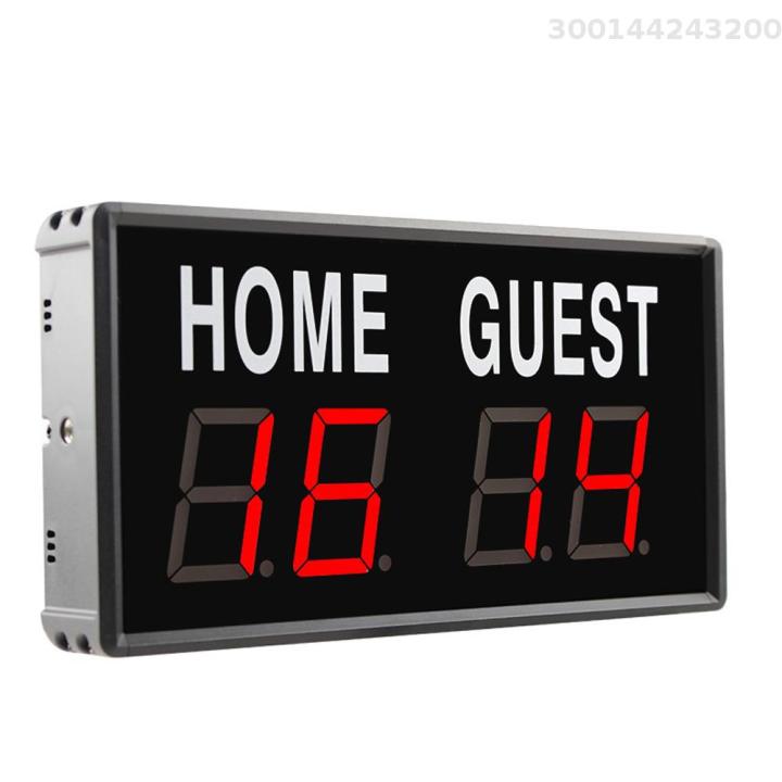 4-Digit LED Electronic Score Keeper Scoreboard with Remote for ...