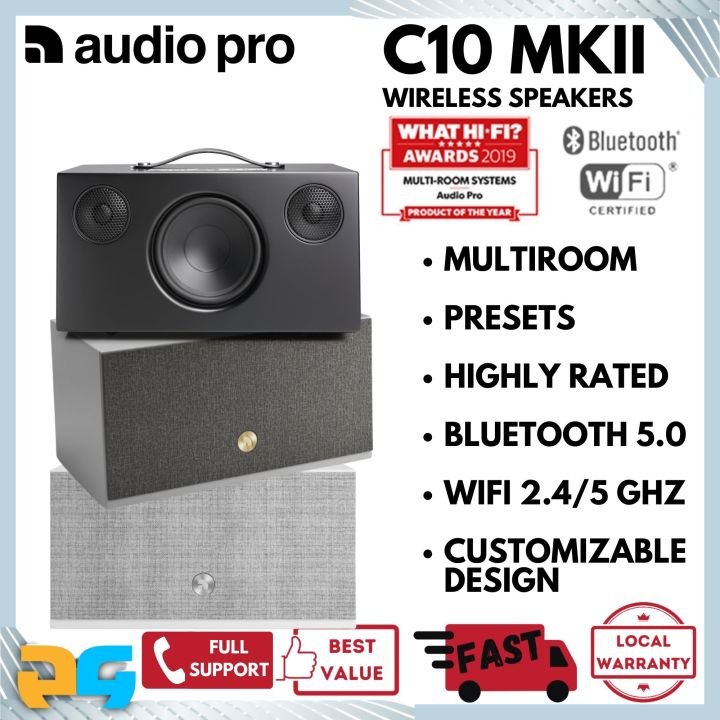 Audio Pro C10 MKII Wireless Bluetooth Multiroom Smart Speaker Sonos Amazon Echo | Lazada Singapore