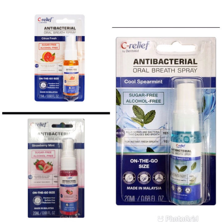 DERMAID C relief Antibacterial Breath spray 20ml | Lazada PH