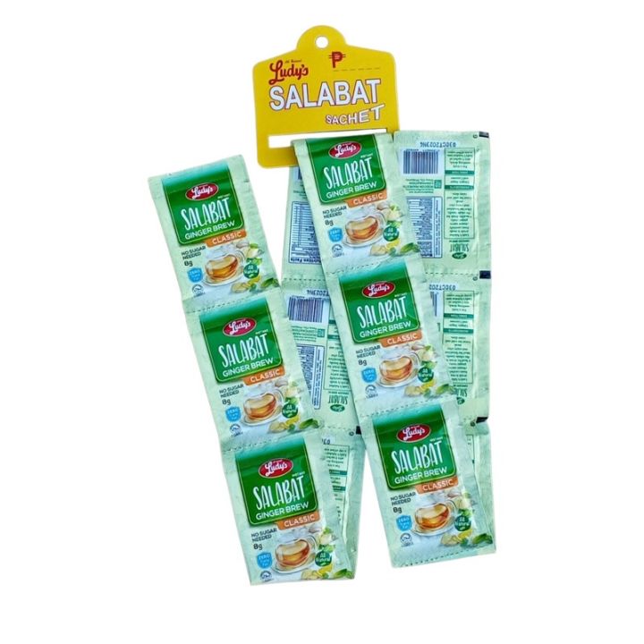 Ludy's Instant Salabat Ginger Brew 12-Pack Sachets 8g - Refreshing ...