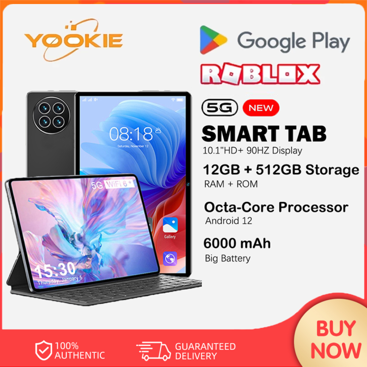 Original 5G Android Tablet With Keyboard 12GB + 512GB Smart Tab 10.1 ...