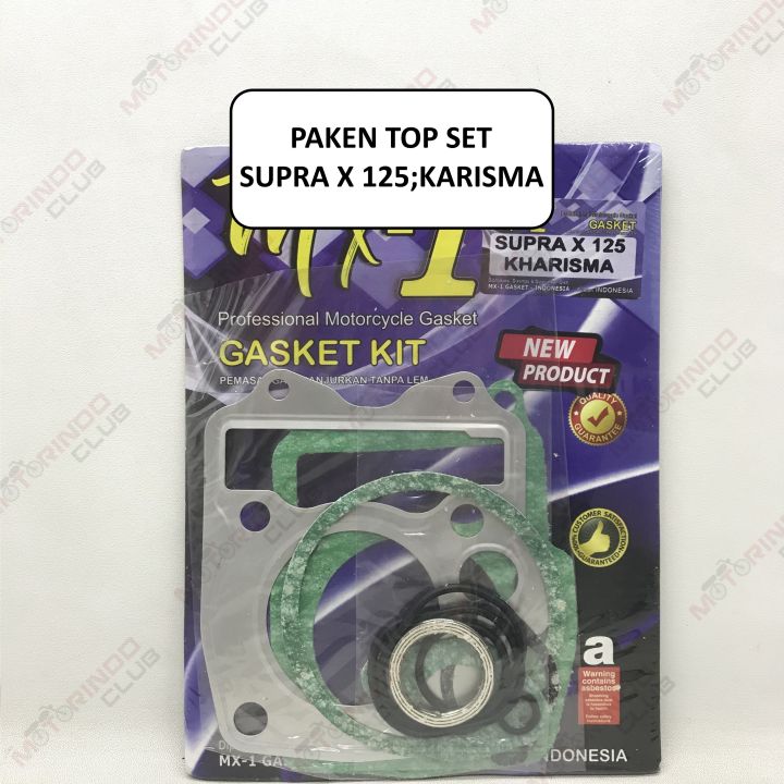 Gasket / Paken Top Set Motor SUPRA X 125 ; KARISMA merek MX-1 | Lazada ...