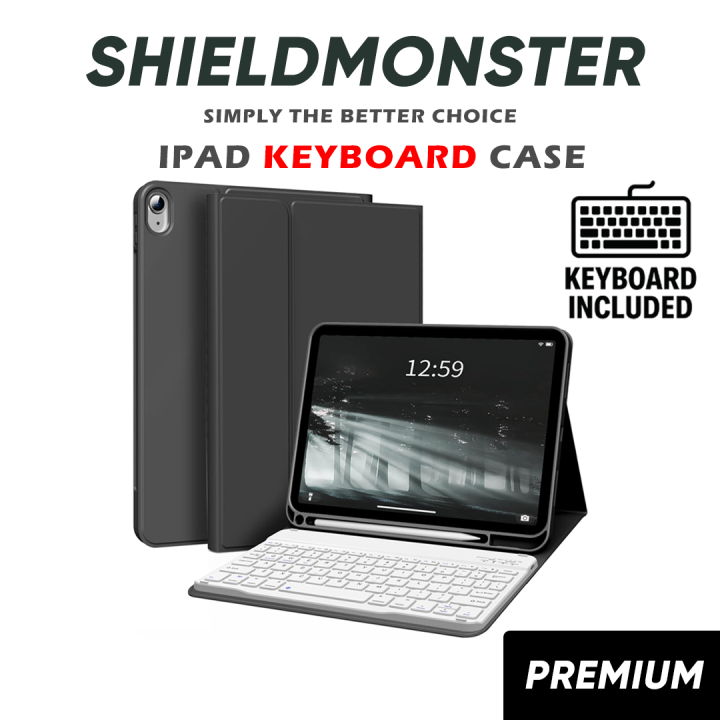 ShieldMonster iPad Wireless Keyboard Case for Air 11/13 2025/a16/m2/m3 ...