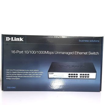D-LINK Gigabit Switching Hub 16 Port D-LINK DGS-1016C 10 / 100 ...