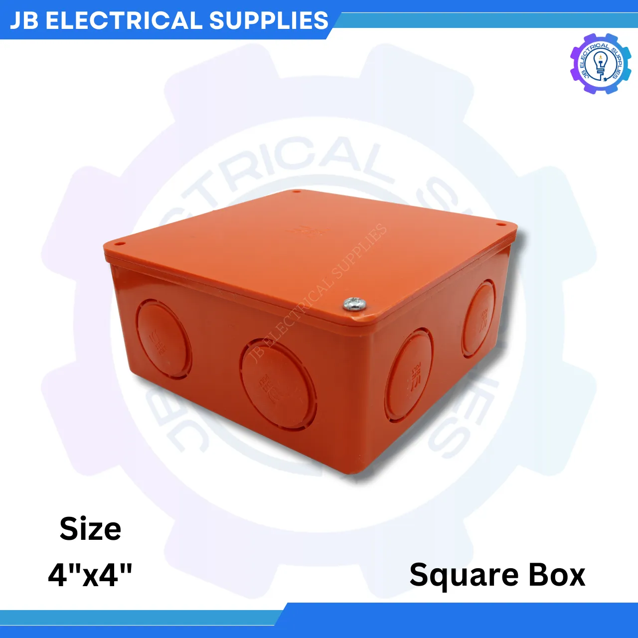 Poly PVC Square Box 4x4 Orange | Lazada PH