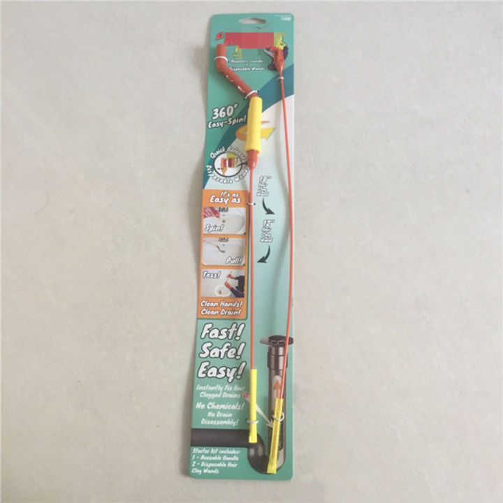 FlexiSnake Drain Weasel Sink Snake Cleaner Drain Hair Rotating Facility ...