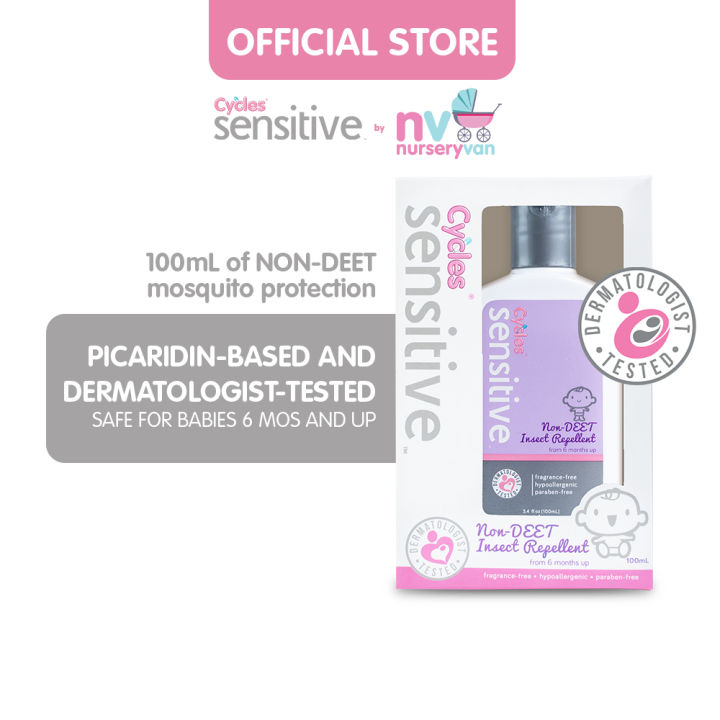 Cycles Sensitive Kids Non-DEET Insect Repellent 100ml | Lazada PH