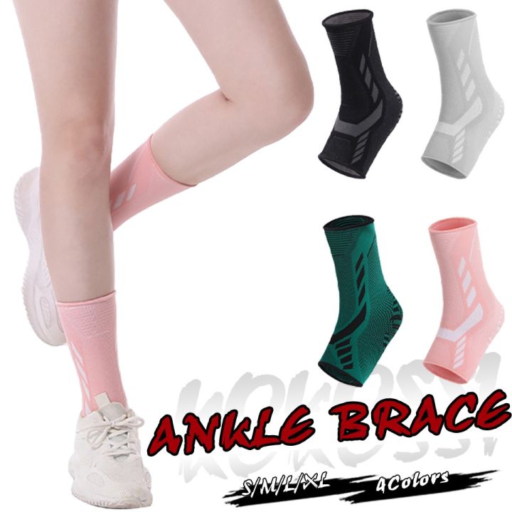 {Feili สปอร์ตกลางแจ้ง} KoKossi ผ้ายืดป้องกันข้อเท้าถักไนลอนระบายอากาศ ...