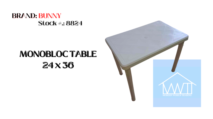 MONOBLOC TABLE 24x36 BUNNY (8824) | Lazada PH