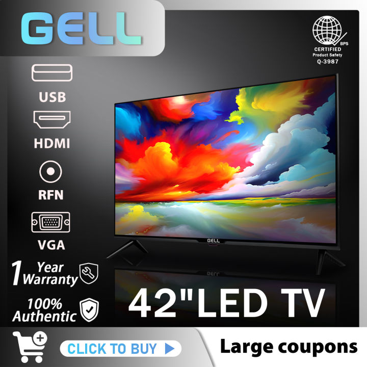 GELL 42 inch led tv flat tv 32 inches sale & smart tv 50 inches wifi ...