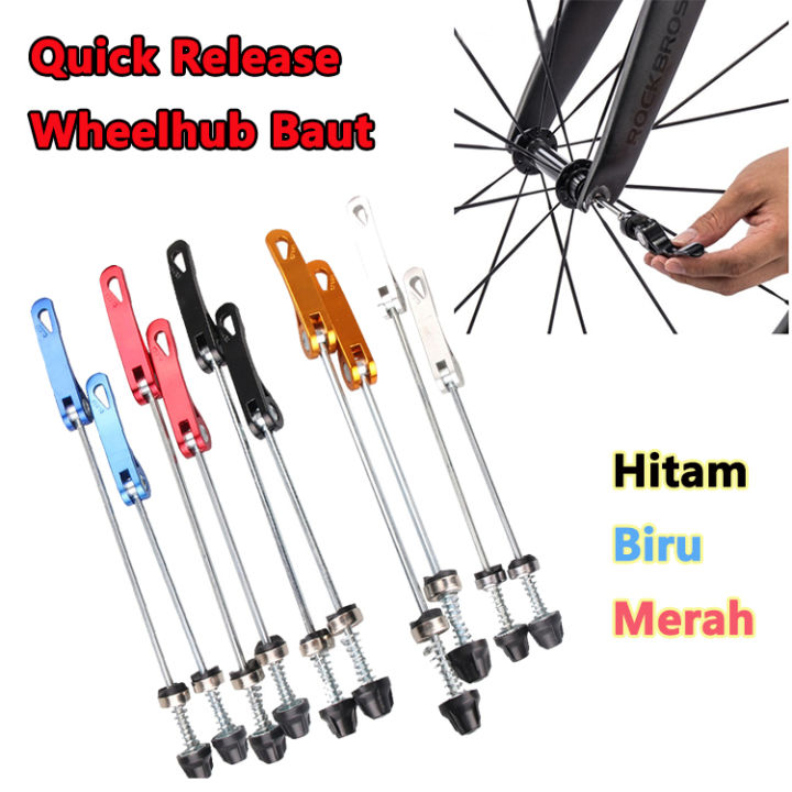 As quick release sepeda skewer qr hub freehub ban baut clamp | Lazada ...