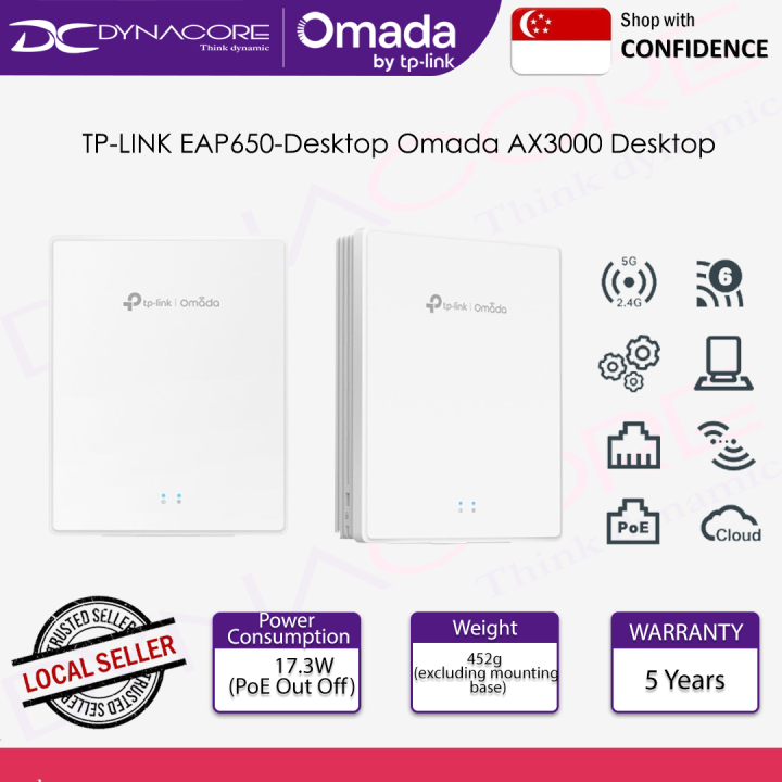 TP-LINK EAP650-Desktop Omada AX3000 Desktop Wi-Fi 6 Access Point ...