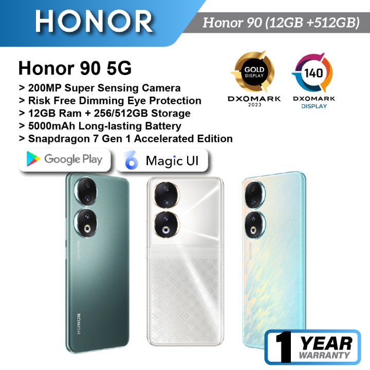 HONOR 90 5G Smartphone 19(12+7)GB+256/512GB | 200MP Camera | 3840Hz PWM ...