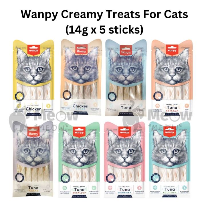 Wanpy Creamy Treats For Cats 70g / Cat Stick Cat Lick / Makanan Snack ...