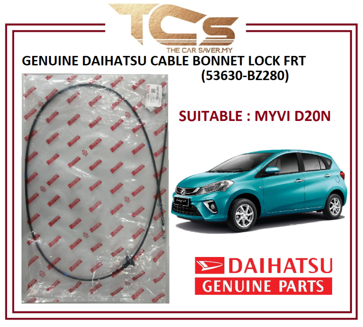 MYVI D20N CABLE BONNET LOCK FRONT GENUINE PERODUA-(53630-BZ280) | Lazada