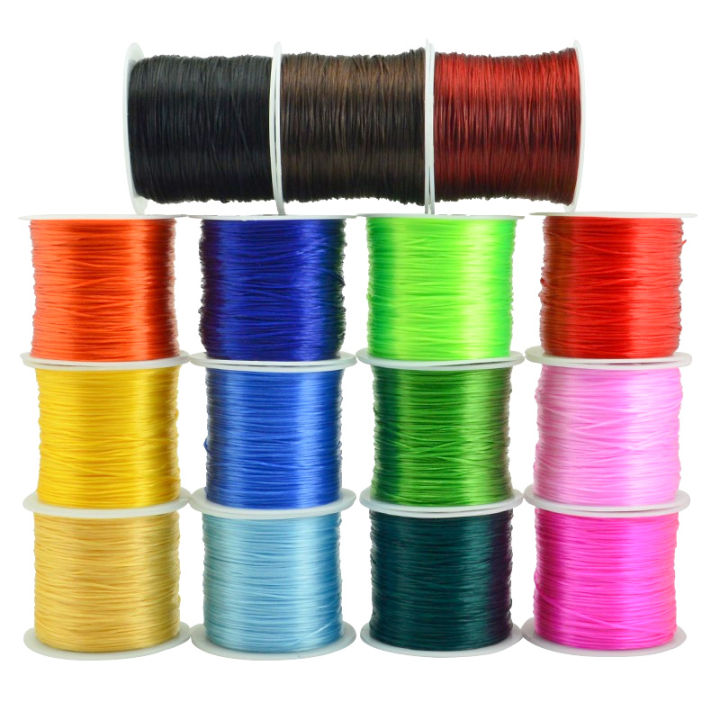 24 Colors 1MM Strong Elastic Crystal Beading Cord for Bracelets ...