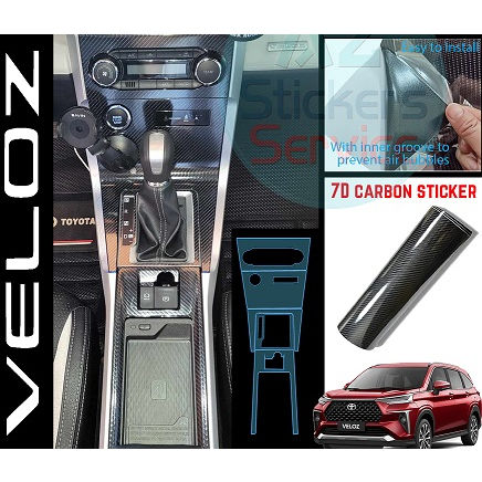 Toyota VELOZ Center Console 7D Carbon Sticker (complete set) | Lazada PH