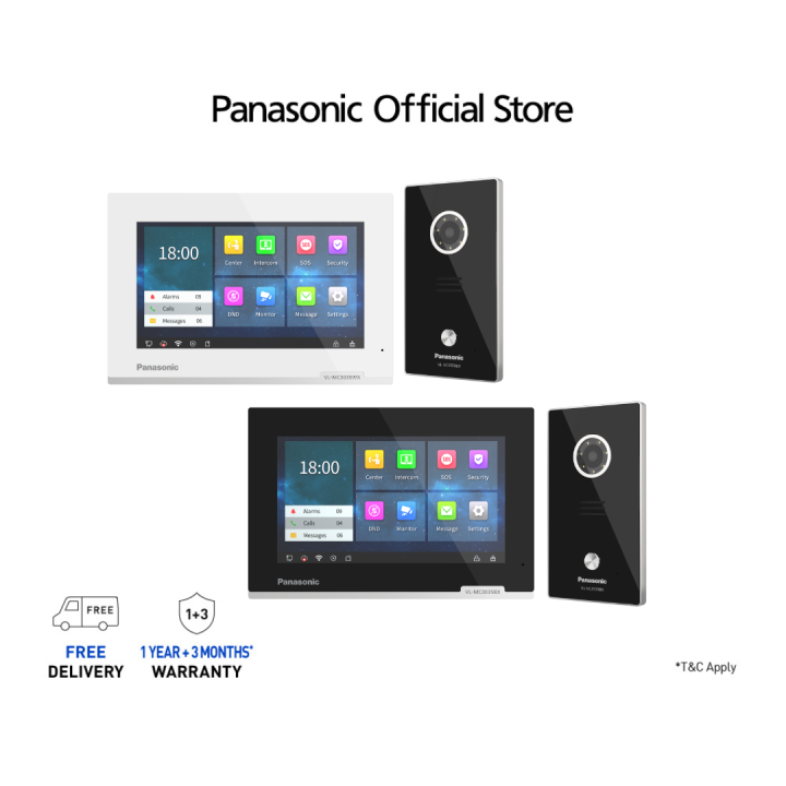 Panasonic IP Video Intercom Kit Room Monitor + Door Station VL-SC3235BX ...