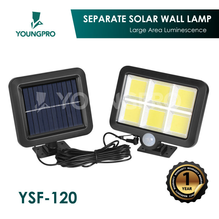 YOUNGPRO YSF-120 - Lampu Solar 120 LED 3 Mode Cahaya + Panel Surya | Lazada Indonesia