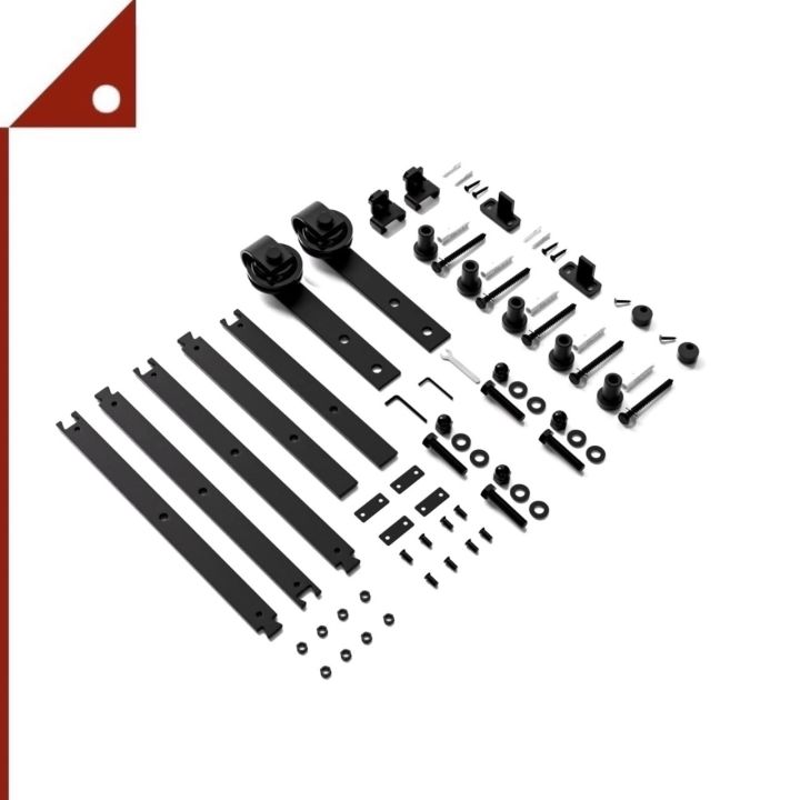 Skysen Skyamz001 อุปกรณ์ติดตั้งประตูเลื่อน Sliding Barn Door Hardware Track Kit 6 Of 6 Ft