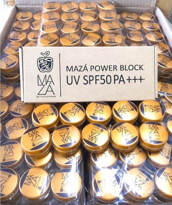 [ของแท้💯%] ครีมกันแดดมาซ่า ครีมมาซ่าUV MAZA Sunscreen SPF 50 (PA++) ขนาด 5 กรัม (ยกกล่อง บรรจุ ...