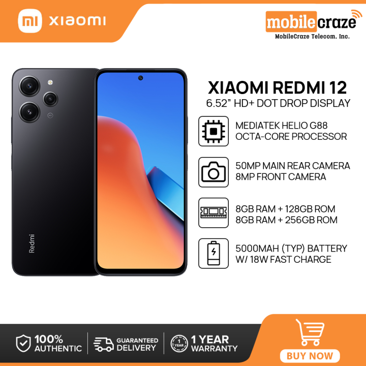 [ NEW ] Xiaomi Redmi 12 Smartphone | 8GB+128GB / 8GB+256GB | MediaTek ...