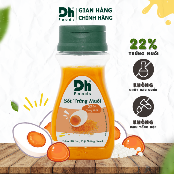 Sốt Trứng Muối Dh Foods 100g - gia vị 22% trứng muối béo ngậy ăn kèm mỳ ...