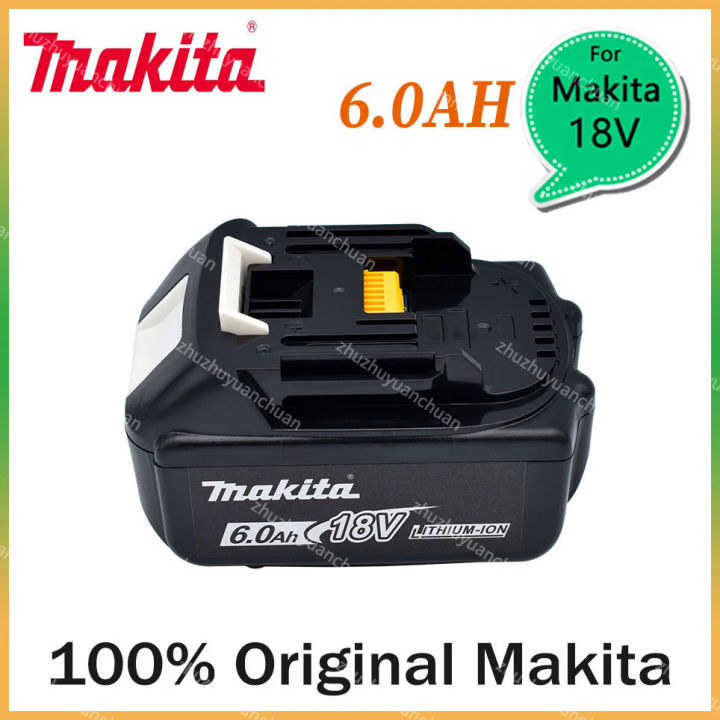 18v 6.0ah Makita original With led lithium ion replacement LXT bl1860b bl1860 bl1850 Makita ...