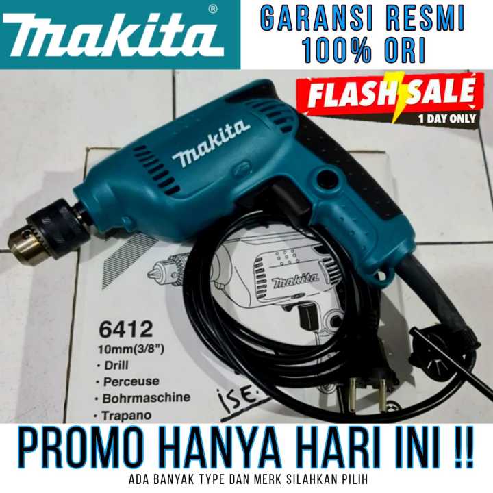 READY BOS!! MAKITA Mesin bor listrik 10mm set lengkap Bor Tangan ...