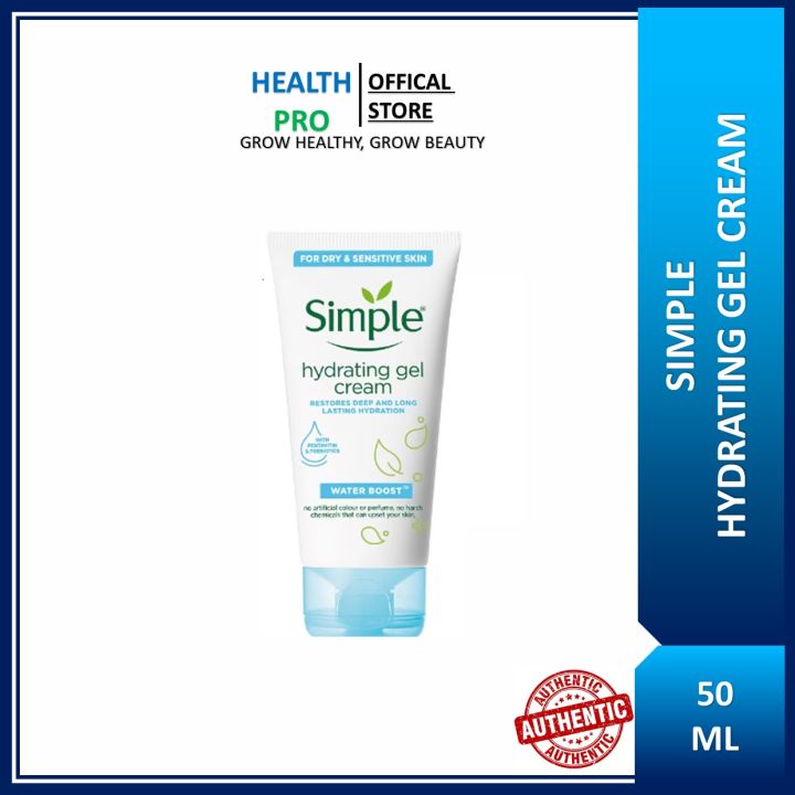 SIMPLE Simple Water Boost Hydrating Gel Cream 50ml EXPIRY:01/2025 | Lazada
