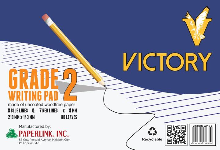 VICTORY Grade 2 Pad Paper I Sold per piece | Lazada PH