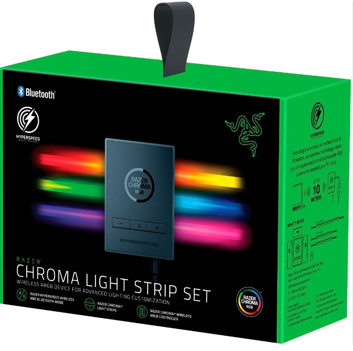 Razer Chroma Light Strip Set: Chroma RGB - 2 Wireless Modes - Plug and ...