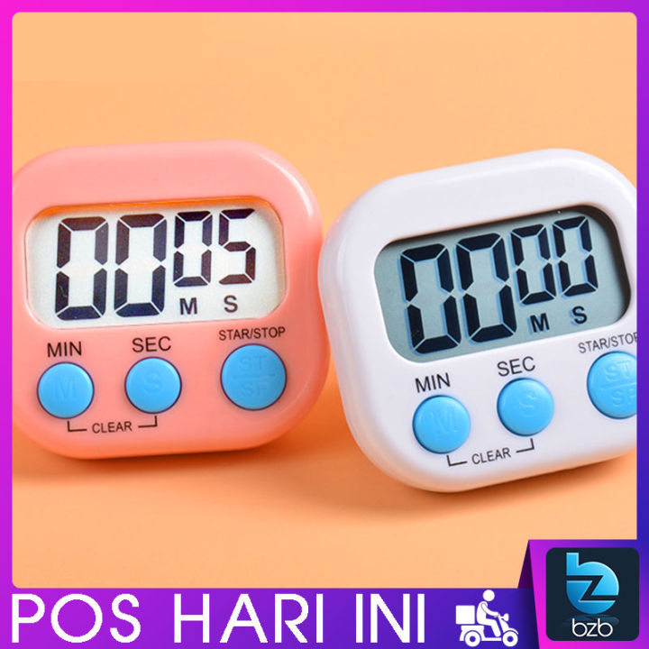 Stopwatch Countdown Timer LCD Display Beauty Loud Alarm Kitchen Clock ...
