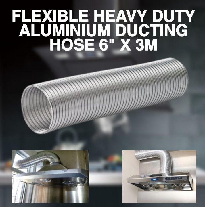 Flexible Aluminum Ducting Hose / Cooker Hood Ducting Hose / Exhaust Fan ... Flexible Aluminum Ducting Hose / Cooker Hood Ducting Hose / Exhaust Fan ...