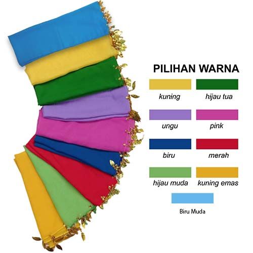 Sampur tari polos / slendang / slendang tari / slendang ganong / jarik ...
