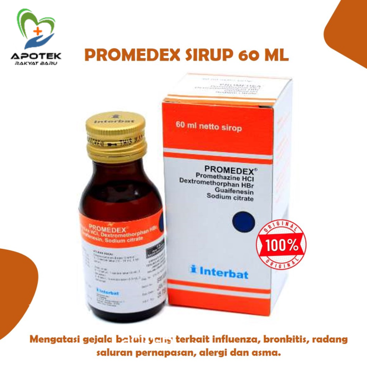 PROMEDEX SIRUP 60 ML Obat Batuk/Alergi/Asma | Lazada Indonesia