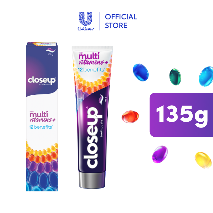 Closeup Toothpaste with 12 Benefits Multivitamins+ 135g | Lazada PH