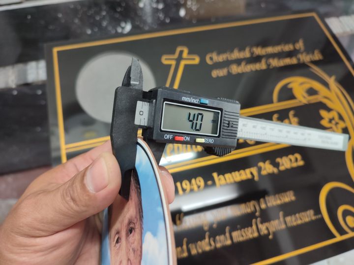 VSG • Premium Granite Tile Lapida with Nonfading Ceramic Picture ...