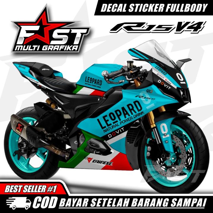 COD Decal stiker striping r15 v4 Leopard stiker motor r15 v4 stiker ...