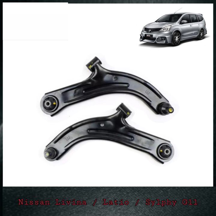 OEM Front Lower Arm Set - Nissan Grand Livina / Latio / Sylphy G11 ...