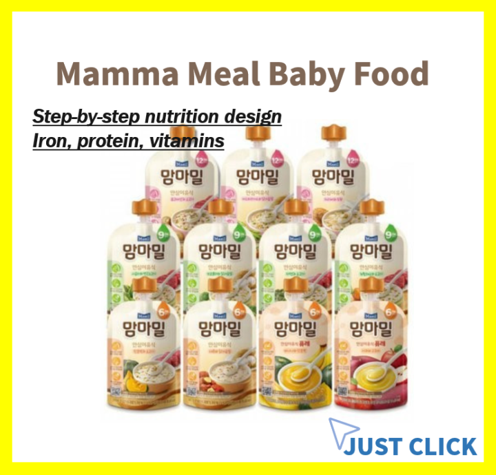 [Maeil] Baby Food Puree, Porridge Korean Organic Mamma Meal Baby snack ...