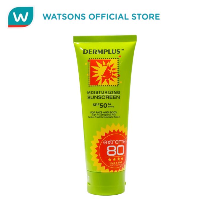 DERMPLUS Moisturizing Sunblock SPF 80 100ML | Lazada PH