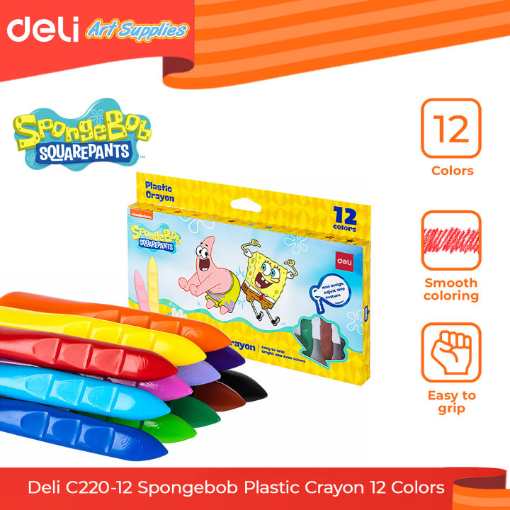 Deli C220-12/24 Spongebob Plastic Crayon | Lazada PH