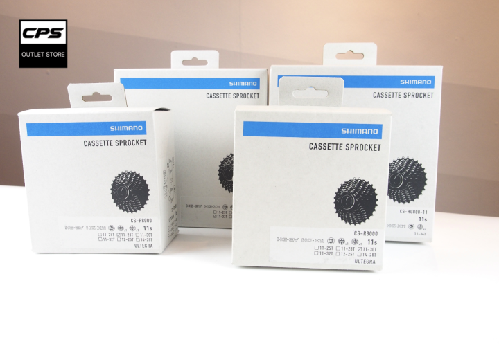 เฟืองจักรยานเสือหมอบ Shimano CS-R8000 Ultegra 11 Speed. มีให้เลือก 11-28T,11-30T,11-32T และ 11 ...