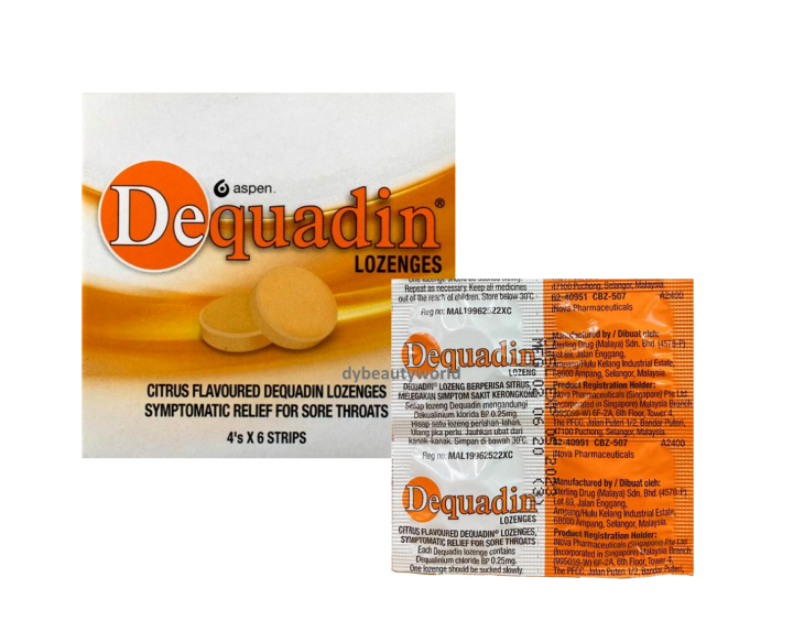 Dequadin Citrus Lozenges Box 6 x 4's | Lazada