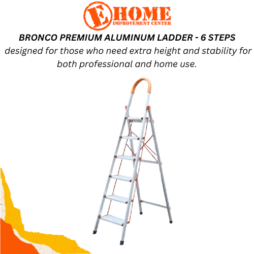 BRONCO PREMIUM ALUMINUM LADDER - 6 STEPS | Lazada PH